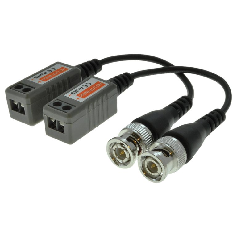Juego de 2 Video Balun 300/Color, 600/B/N, AHD/CVI/TVI – Systro